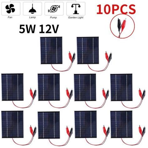 Panneau De Charge Mini Panneau Solaire 12V 3W Petit Module De Chargeur