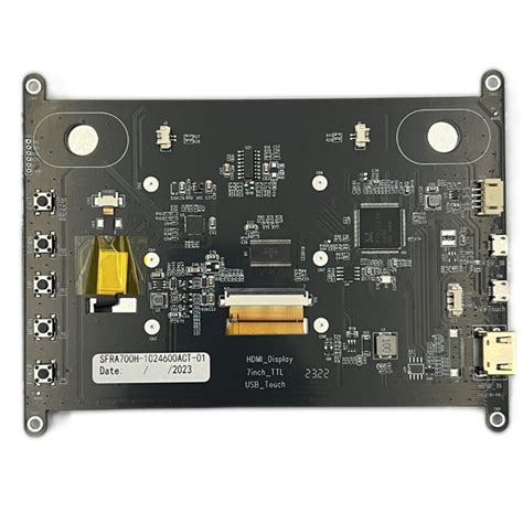 HDMI TFT Display Manufacturer 7 Inch TFT LCD With Capacitive Touchscreen Compatible With
