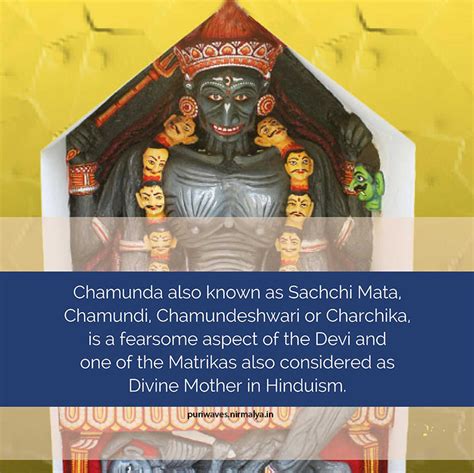 Chamunda The Fierce Mother Goddess Of Hindu Mythology — Puriwaves