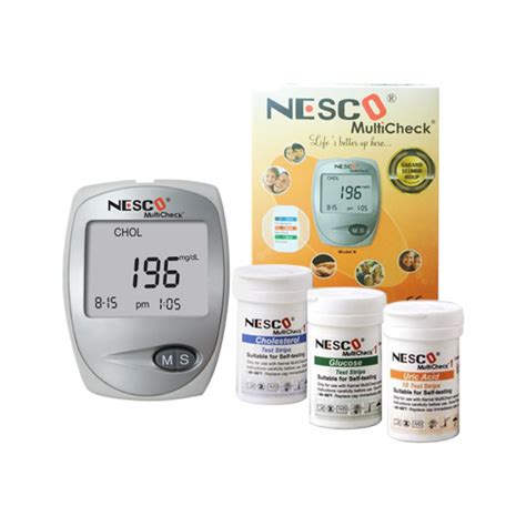 Nesco Multicheck1 Glucometer 3 In 1 Bg Ua Chols Distributor Resmi Alat Kesehatan