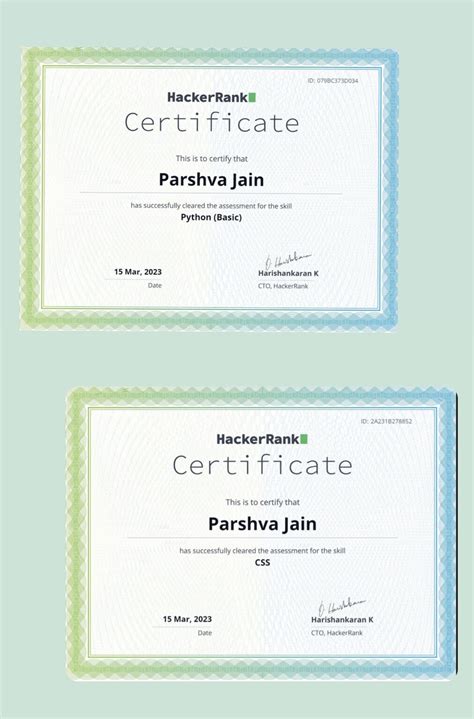 Connections Hackerrank Css Python Parshva Jain