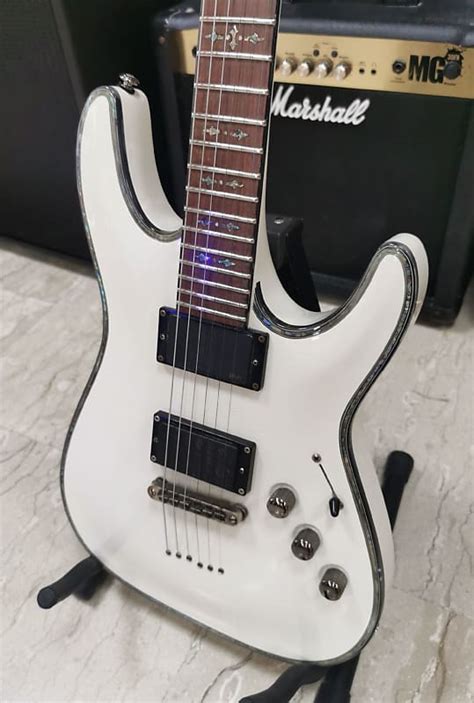Schecter Hellraiser C1 Passive White White Electric Guitar 24 Reverb
