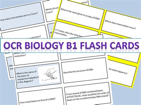 OCR生物学9 1GCSE B1闪存卡 雷竞技人工服务教学资源 雷竞技斗鱼S8赞助商