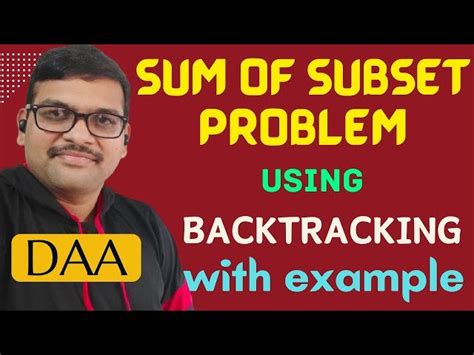 Free Video Sum Of Subset Problem Using Backtracking Design And