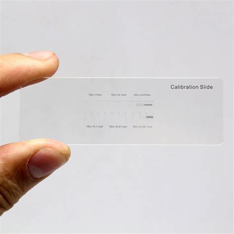 Microscope Calibration Microscope Glass Slides Reticle Ruler Stage Dial