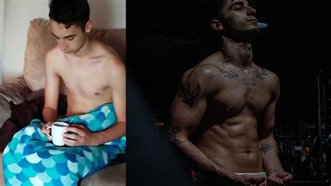 My 1 Year Realistic Body Transformation Skinny To Muscular Youtube