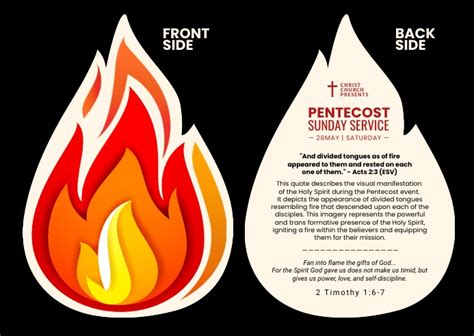 Pentecost Flame Pentecost T Of The Holy Spirit Flame Worship