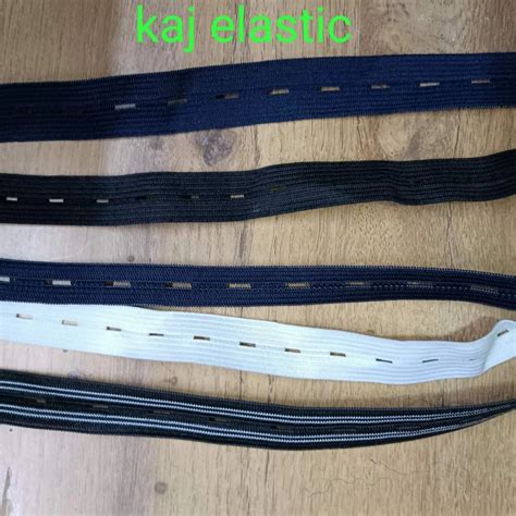 Polyester Black Hole Elastic For Belt Size 12 Mm At ₹ 3 Meter In