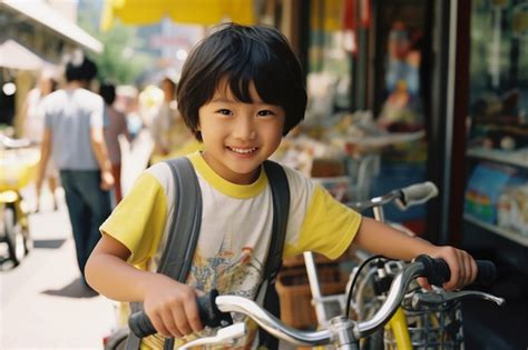 자전거를 타고 놀고 있는 아이 무료 사진