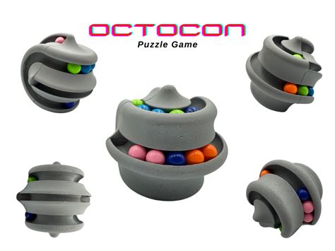 🧩 Octocon Geometric 3d Puzzle Game・ 3d File For ・cults