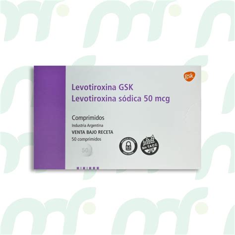 Levotiroxina Gsk 50 Mcg 50 Comprimidos Macrofarma
