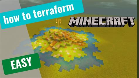 Minecraft Tutorial Easy Terraforming Youtube