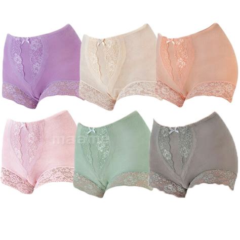【楽天市場】6枚セット お腹スッキリ 吸水パッド付レースショーツ6色組 M L Ll 3l 尿漏れパンツ 吸水量50cc ピュアオアシス 女性