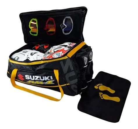 Bolso Motocross Suzuki Moto Atv Cambiador 120 Litros 999