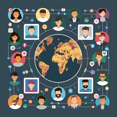 Virtual Communities Design A Vector Premium Ai Generated Image