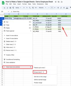 How To Make A Google Spreadsheet Table Step By Step Guide