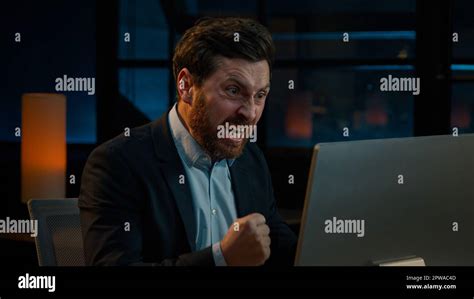 Annoyed Angry Businessman Caucasian Middle Aged 40s Man Ceo Employee