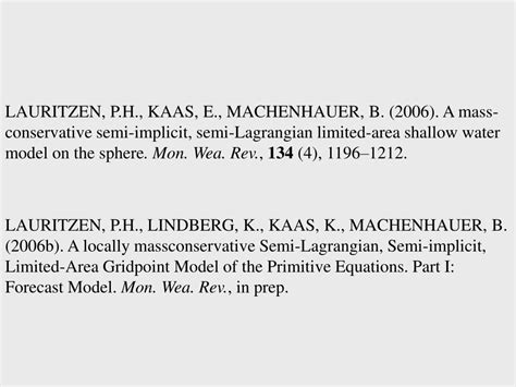 Ppt A Cell Integrated Semi Lagrangian Semi Implicit Integration