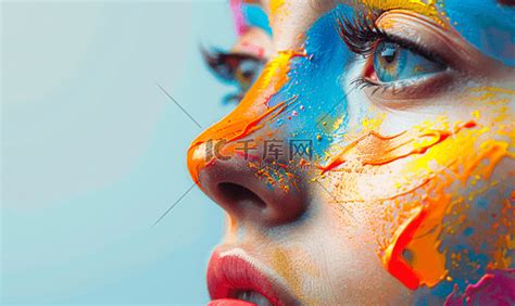 美妆色彩创意高清摄影大图 千库网