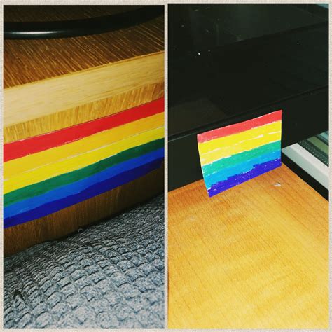 Made A Couple Small Pride Flags And Hid Them In My Room R Lgbt