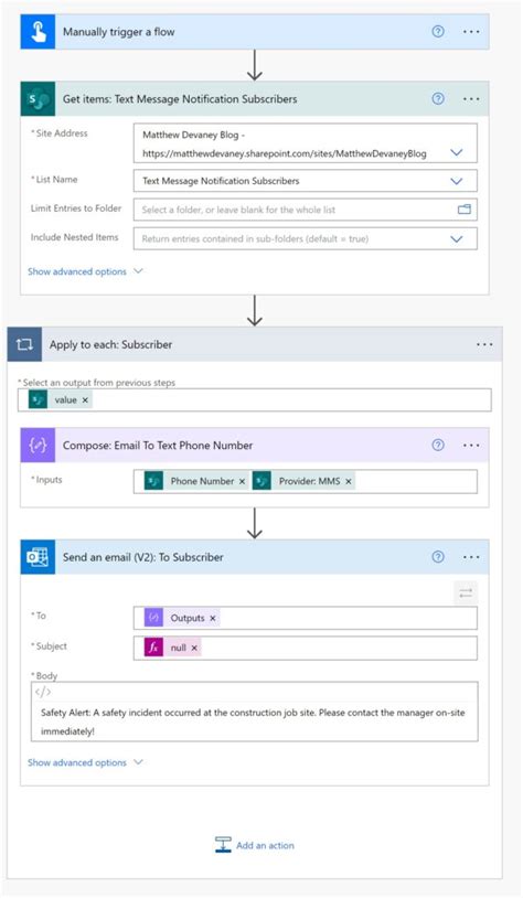 Send A Text Message Sms Mms With Power Automate For Free