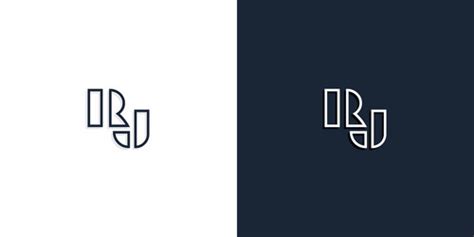 Initial Letters Rj Monogram Logo Design Bundle Vector Image
