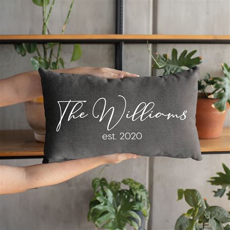 Personalized Name Pillow Wedding T Farhers Day Personalized
