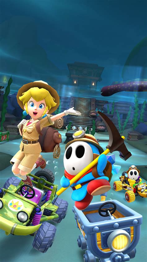 マリオカートシリーズ初となる新コース。「マリオカート ツアー」に“パックンしんでん”追加へ。2月8日開幕の“探検ツアー”で走れる