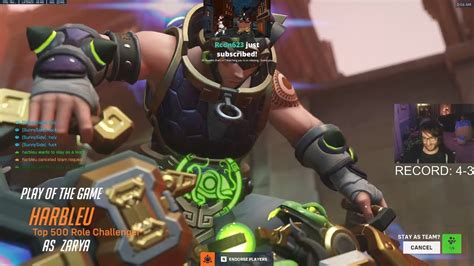 HOW TO PLAY ZARYA IN SEASON 4 22K DMG POTG Harbleu Zarya Overwatch