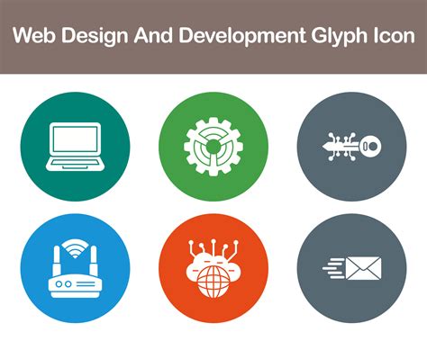 Web Design And Development Vector Icon Set 20729613 Vector Art At Vecteezy