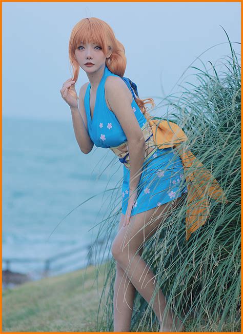 Us 2899 One Piece Nami Kimono Dress Cosplay Costume