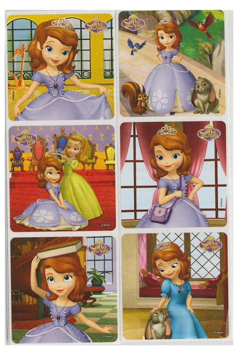 25 Sofia The First Stickers 25 X 25 Etsy