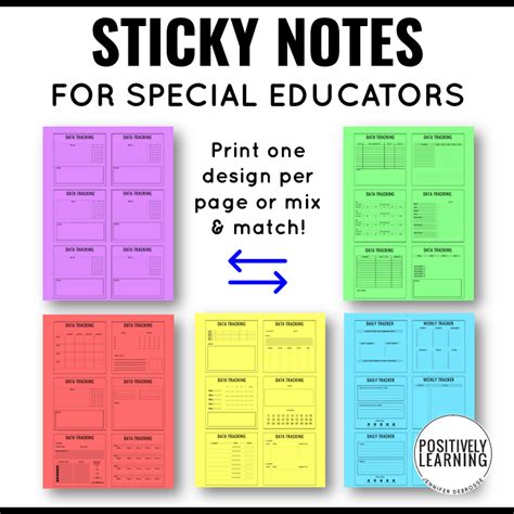 Data Tracking Sticky Notes Artofit