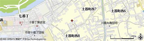 香川県丸亀市土器町西8丁目386の地図 住所一覧検索｜地図マピオン
