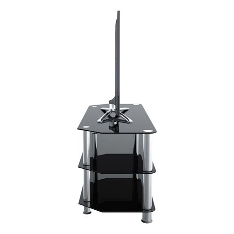 Kst114bs Glass Corner Tv Stand Mahara Home