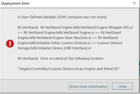 Solved Veristand Scan Engine Interface Use Fpga Error Labview