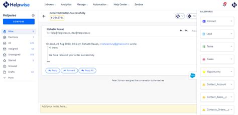 Salesforce CRM Integration With Helpwise Helpwise Product Updates