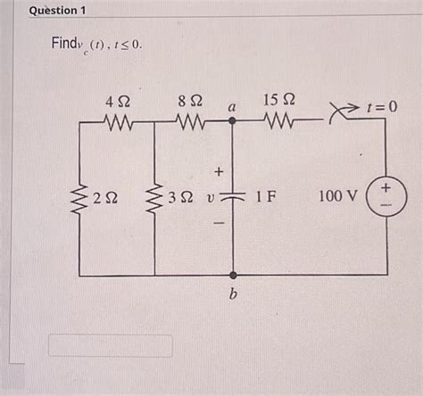 Solved Find Vc T T Chegg Com