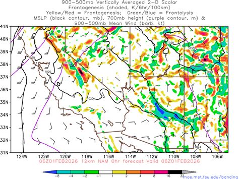Latest 06z Nam Frontogenesis Animation