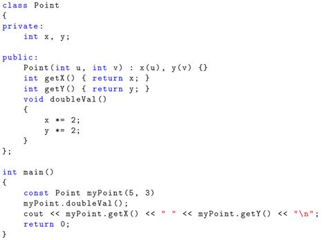 Solved Class Point Private Y Int X Public Point Int