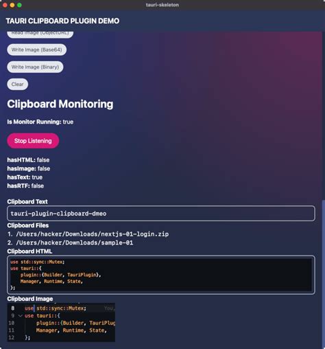 Tauri Plugin Clipboard — Rust Utility Librs