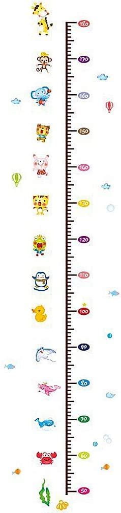 Vorcool 1pc Height Measurement Sticker Cartoon Animal Pattern Measure