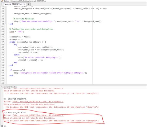 Solved I Am Having An Error In MATLAB Please Help Me Fix Chegg