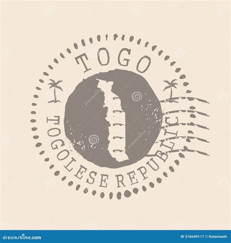 Stamp Postal Of Penang Island Map Silhouette Rubber Seal Design Retro