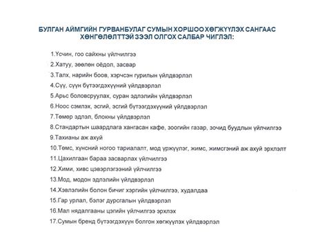 ХОРШОО ХӨГЖҮҮЛЭХ САНГИЙН ХӨРӨНГӨӨР ХЭРЭГЖҮҮЛЭХ ТӨСЛИЙН МАТЕРИАЛ ХҮЛЭЭН