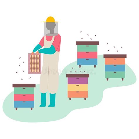 Beekeeper Character Stock Illustrations 1359 Beekeeper Character