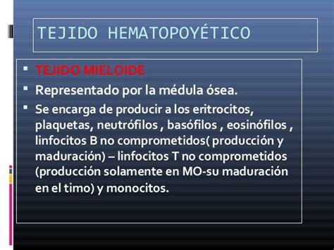 Tejido Hematopoyético