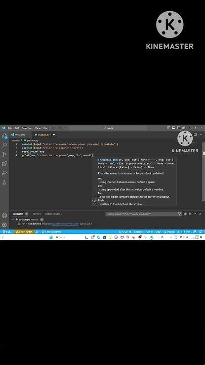 Calculation Of Power Of Any Number Using Python Programming Youtube