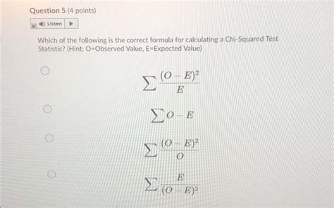 Solved Question Points Listen Which Of The Following Chegg