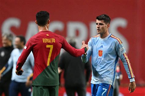 Stürmer Duell So Stach Alvaro Morata Cristiano Ronaldo Aus
